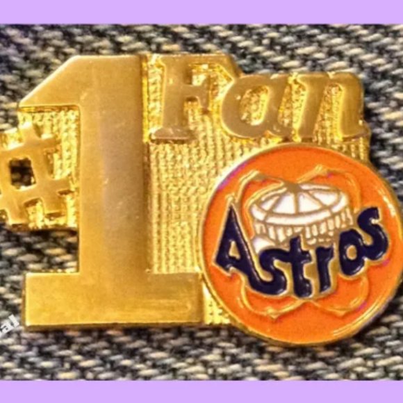 Olympic | Accessories | 987 Houston Astros Lapel Pin 1 Fan Mlb Baseball ...